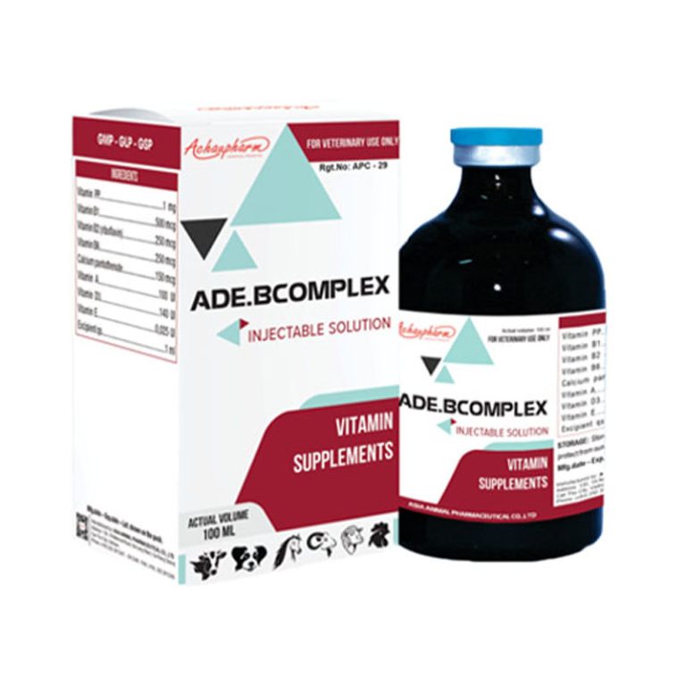 ADE.B – COMPLEX – INJECTION COMPLEX OF VITAMINS AND AMINO ACIDS – Geovet.ge
